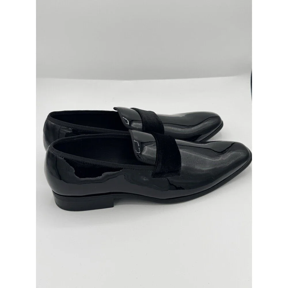 Alfani | Shoes | Alfani Mens Dress Shoes Size 1 Black Patent Formal ...